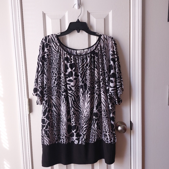 Cato | Tops | Cato Woman Black Zebra Print Blouse | Poshmark